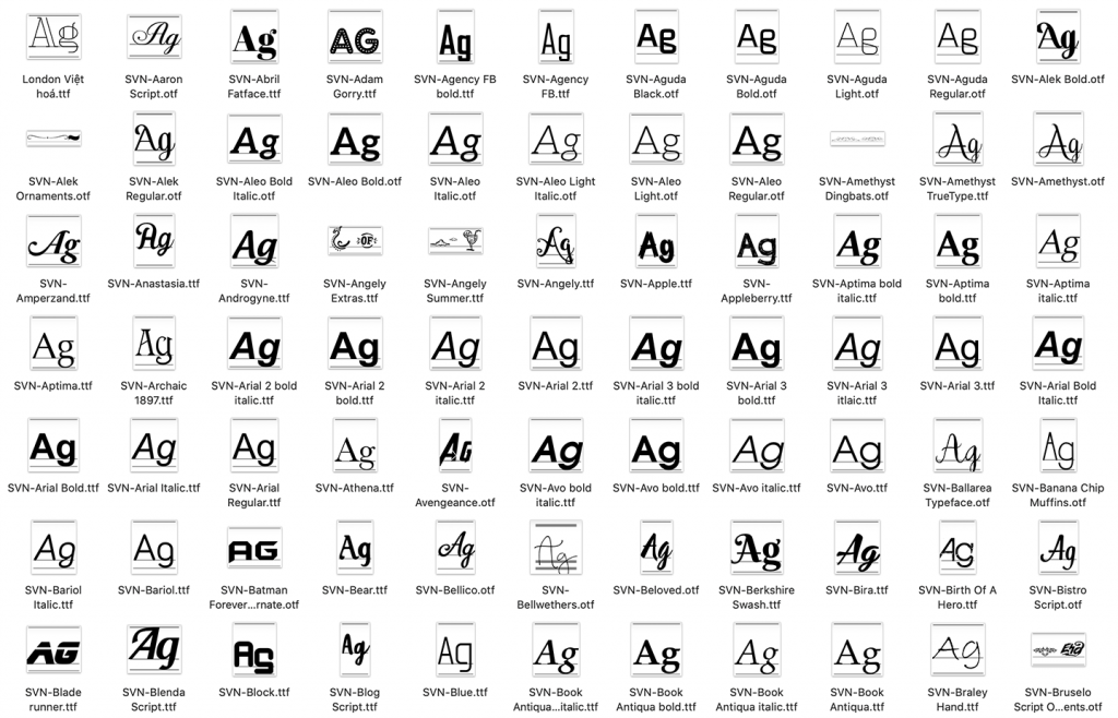 Trọn bộ sưu tập 2000+ font thiết kế chuyên nghiệp - Adina Việt Nam