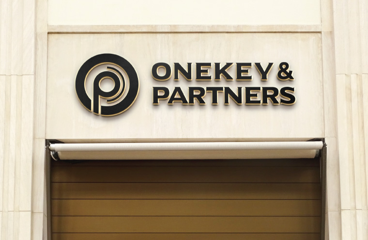Thiết kế logo công ty Luật Onekey & Partner - Adina Việt Nam
