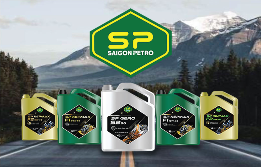 Thiết kế bao bì dầu nhờn động cơ AP SAIGON PETRO - Adina Việt Nam